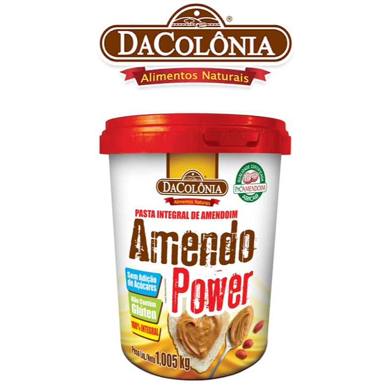Pasta de Amendoim Integral Amendo Power 1,005kg Tradicional – DaColônia ...