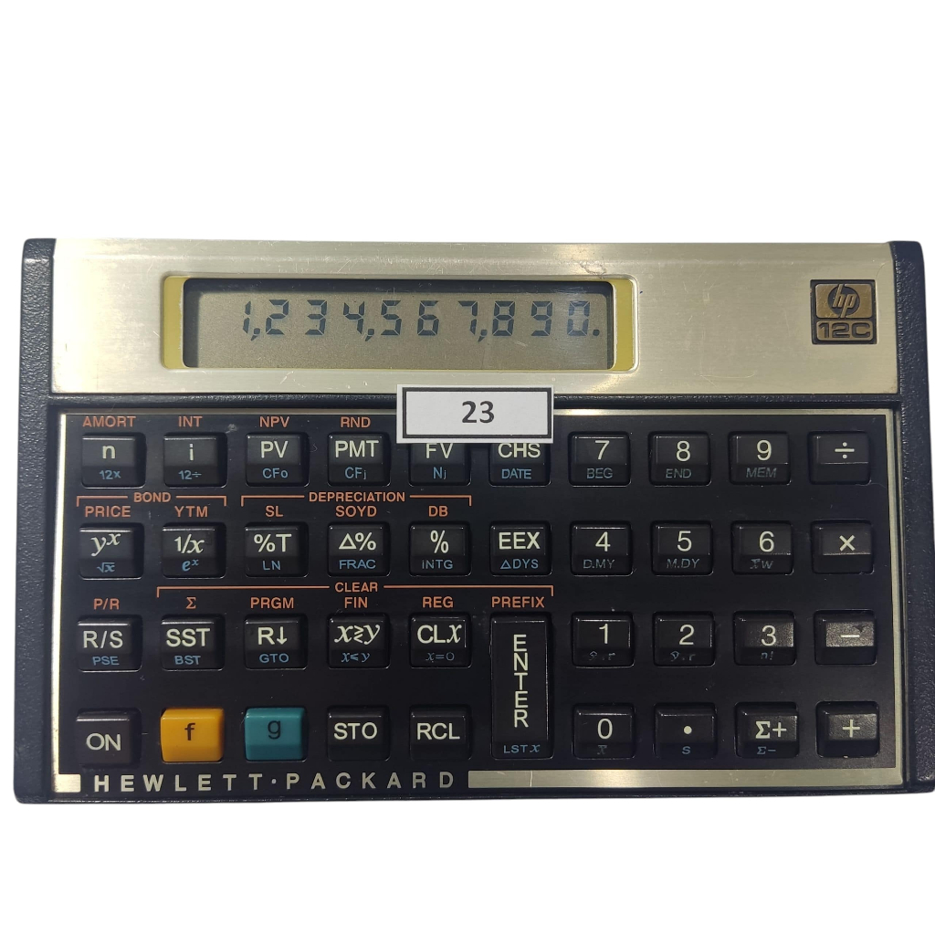 Calculadora Financeira Hp 12c Gold Original Envio Imediato Modelo 23 ...