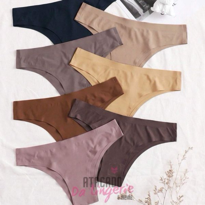 Kit c/ 5 Calcinhas corte a laser | Shopee Brasil