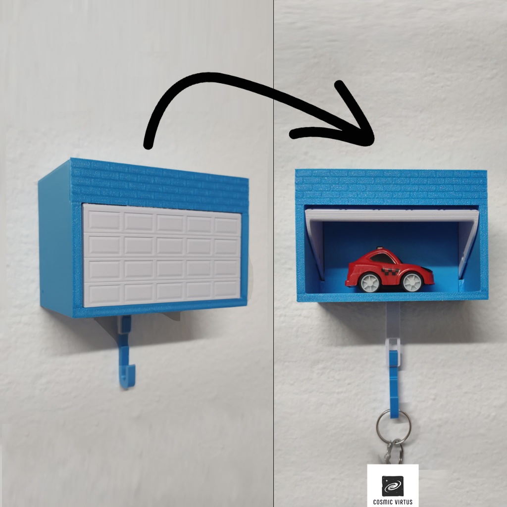 🔑🚗 Porta-Chaves Criativo em Formato de Garagem – Divertido e Funcional ...