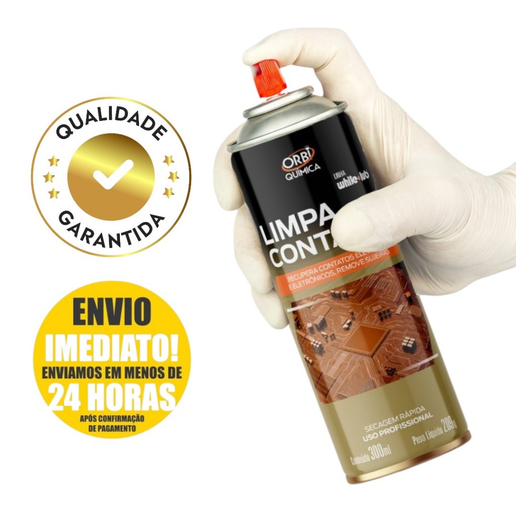 Limpa Contatos Elétrico Spray P/ Eletronicos Orbi Química ORB07 ...