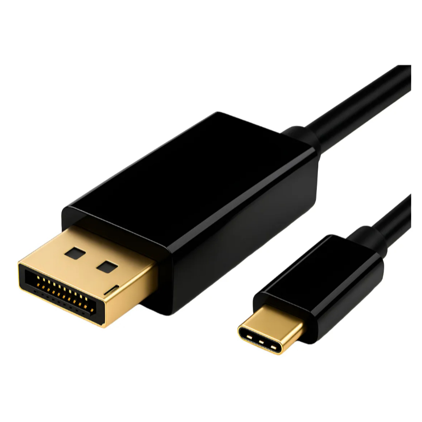 Cabo Adaptador Tipo C Displayport Thunderbolt 4k60hz 1.8m Preto ...