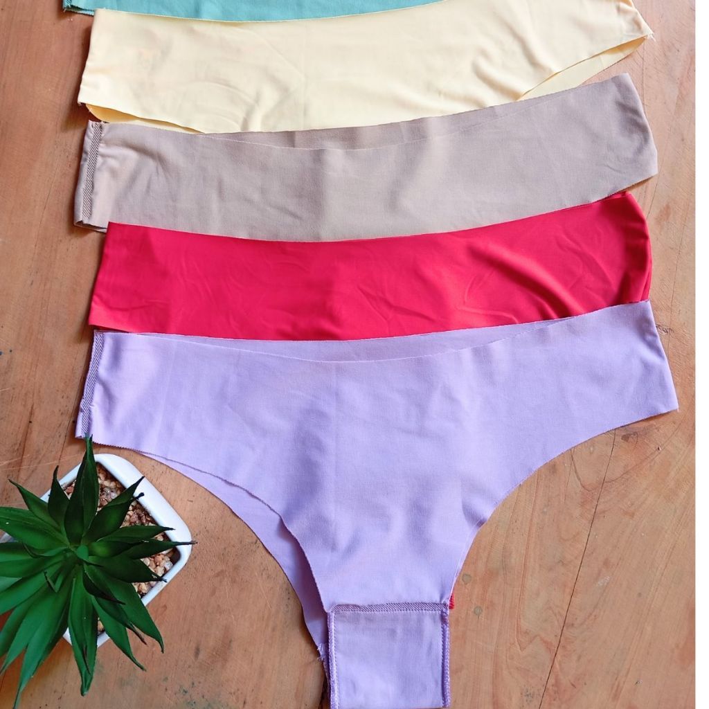 Kit 5 Calcinhas Tanga Sem Costura Corte a Laser Conforto | Shopee Brasil