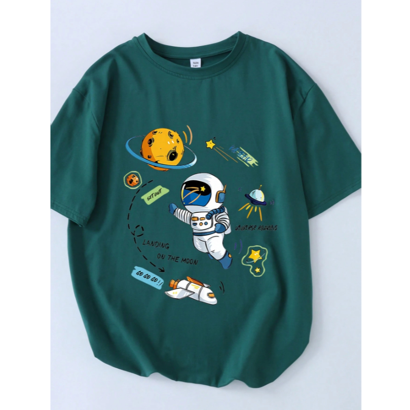 Camiseta Infantil Estampa Astronauta Elementos 671 Fantasia Infantil ...