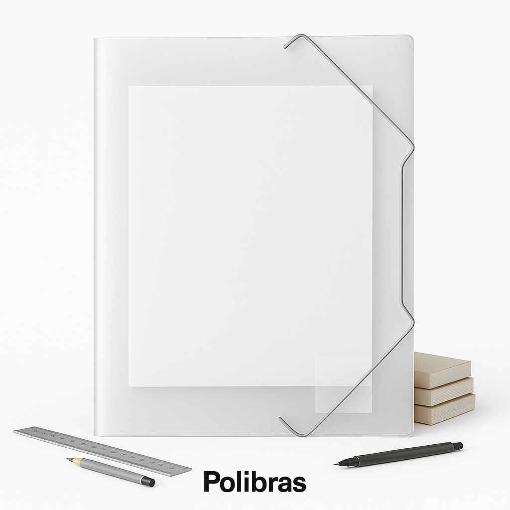 Pasta Plástica A3 com Elástico Cristal 51x36cm Pasta Grande para ...