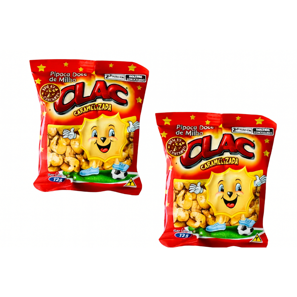 Pipoca Caramelizada 50un 12G - Clac | Shopee Brasil