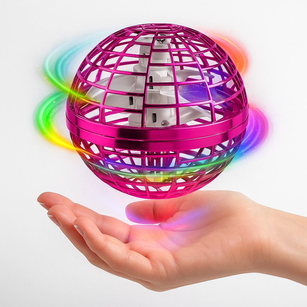 Bola Spinner Voadora Brinquedo Flutuante Boomerang Com Led Drone ...