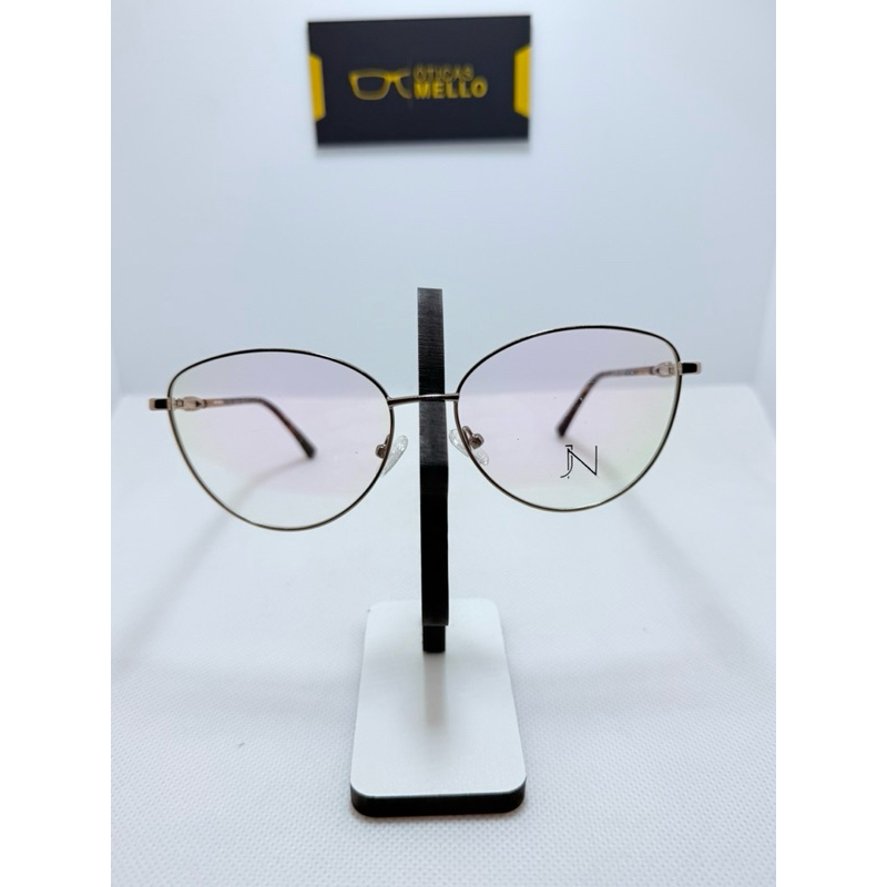 Armação metal Jono grau Receituario Virgínia blogueira | Shopee Brasil