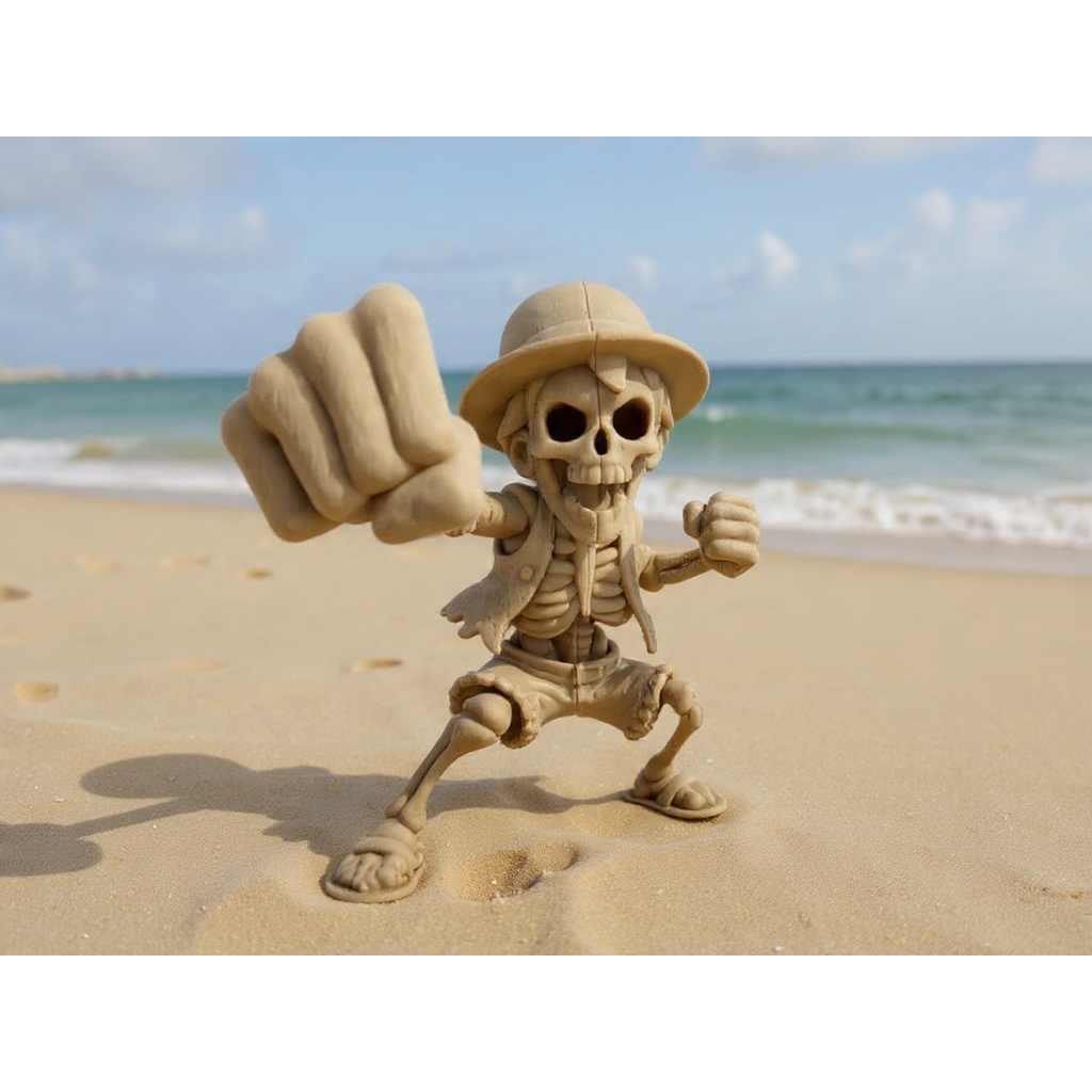 Action Figure One Piece - Luffy Skeleton Style | Shopee Brasil