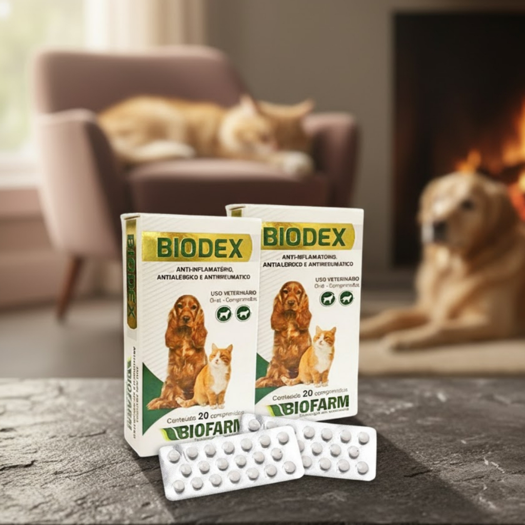 Kit com 2 Biodex Biofarm – Uso Veterinário Para Controle de Alergias e ...