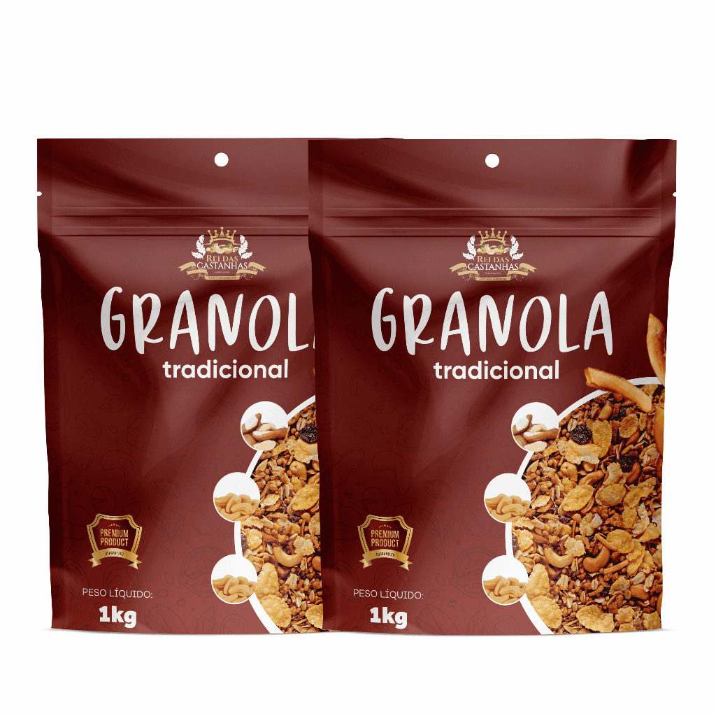 Granola Exclusiva 2KG Rei das Castanhas [RECEITA EXCLUSIVA + 10 ...