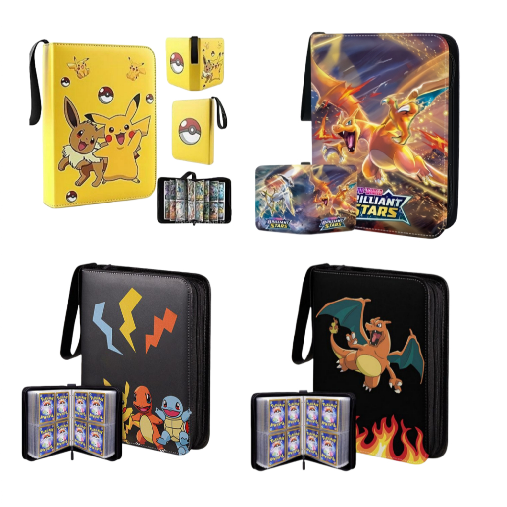 Pokémon Card Book 400 folhas 2x2 pasta de grande capacidade livro de ...