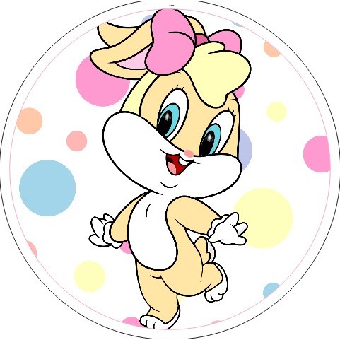 Painel Festa Sublimado Redondo Baby Looney Tunes LOLA Cute | Shopee Brasil