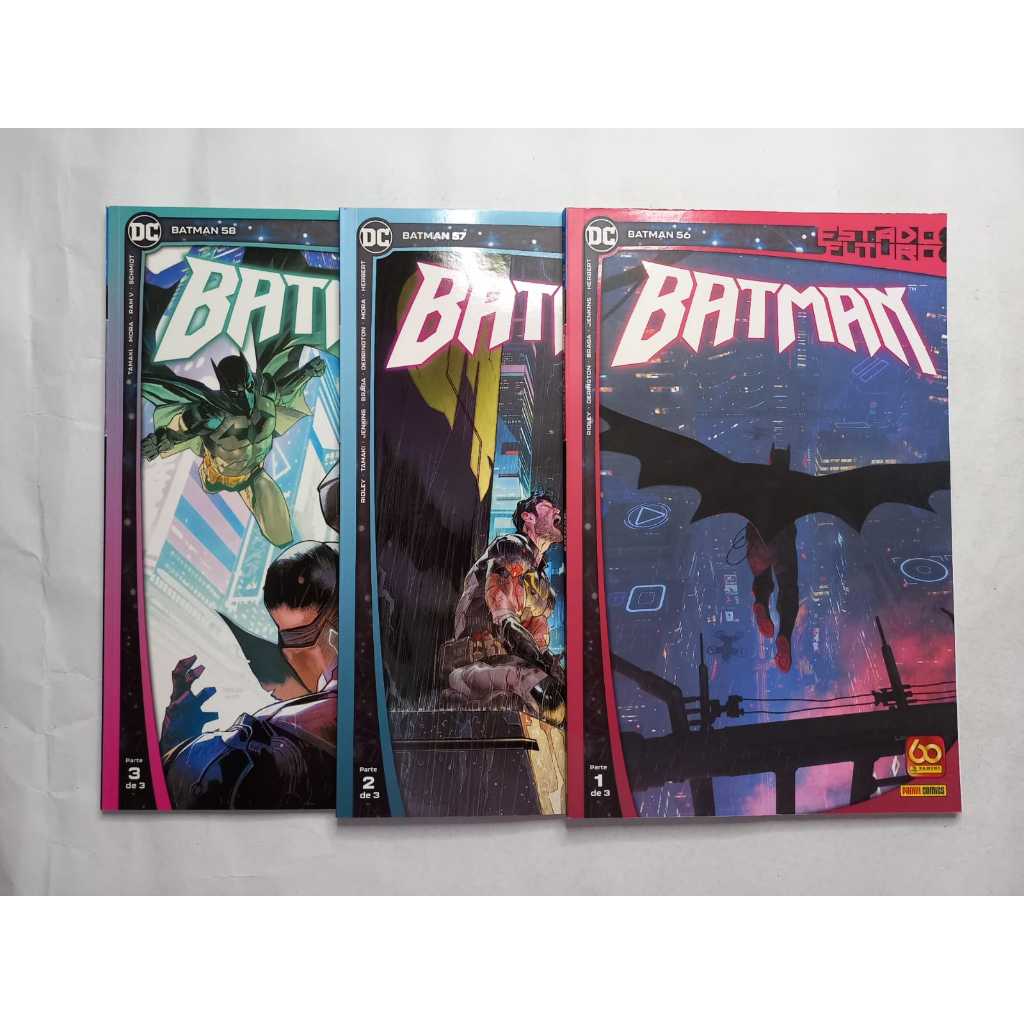 Batman 56 57 58 Estado Futuro Completa Panini 2021 Capa Cartonada ...