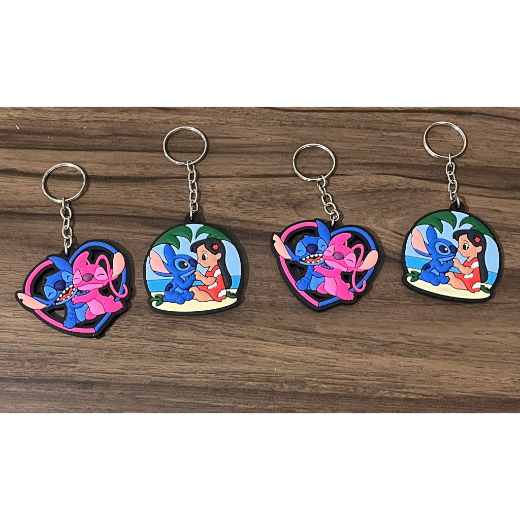 Chaveiro Lilo & Stitch Emborrachado | Geek Fofo | Shopee Brasil