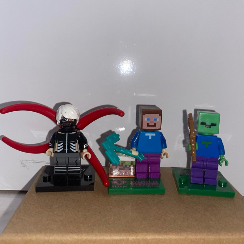 Boneco LEGO anime Tokyo Ghoul Ken Kaneki com kagune jogo de construir ...