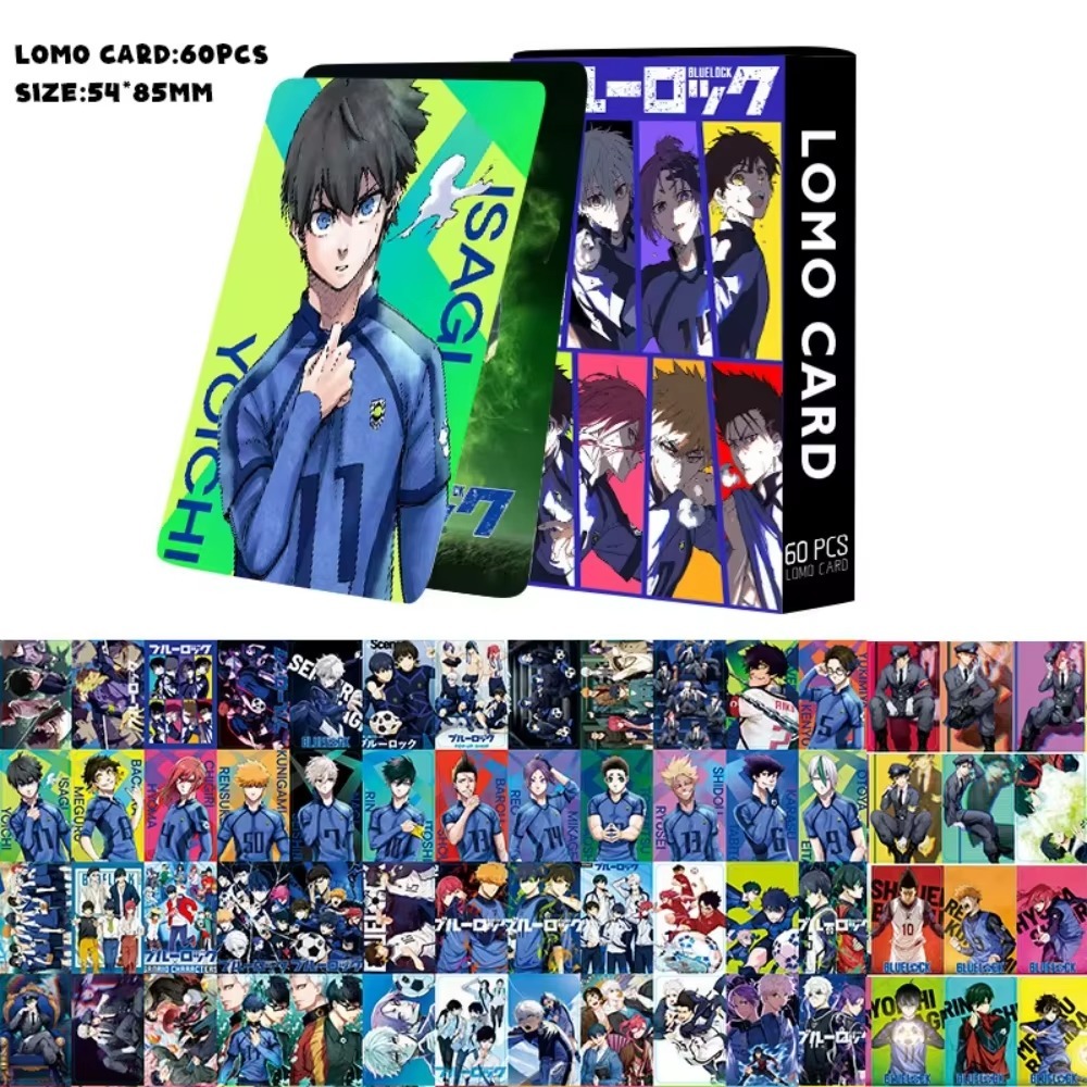 Lomocard 60 pcs Blue Lock Isagi Yoichi Bachira Chigiri Coleção Cartão ...