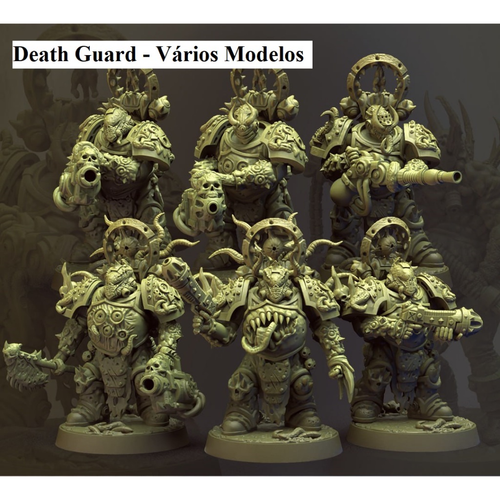 Death Guard Warhammer 40k Proxies - Plague Marines Poxwalkers ...