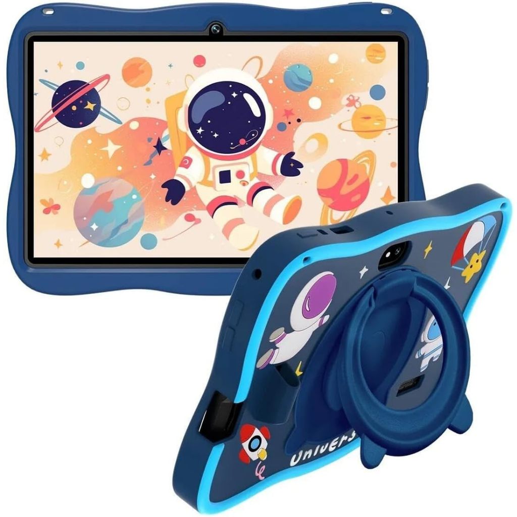 Tablet Infantil Android 12, 5MP + 13MP Câmeras, Capa Protetora Azul ...