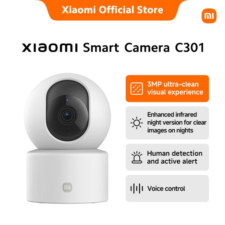 ⚡Câmera IP Xiaomi Smart Camera C301 XMC01 2K com Wi-Fi - 360° Cor ...