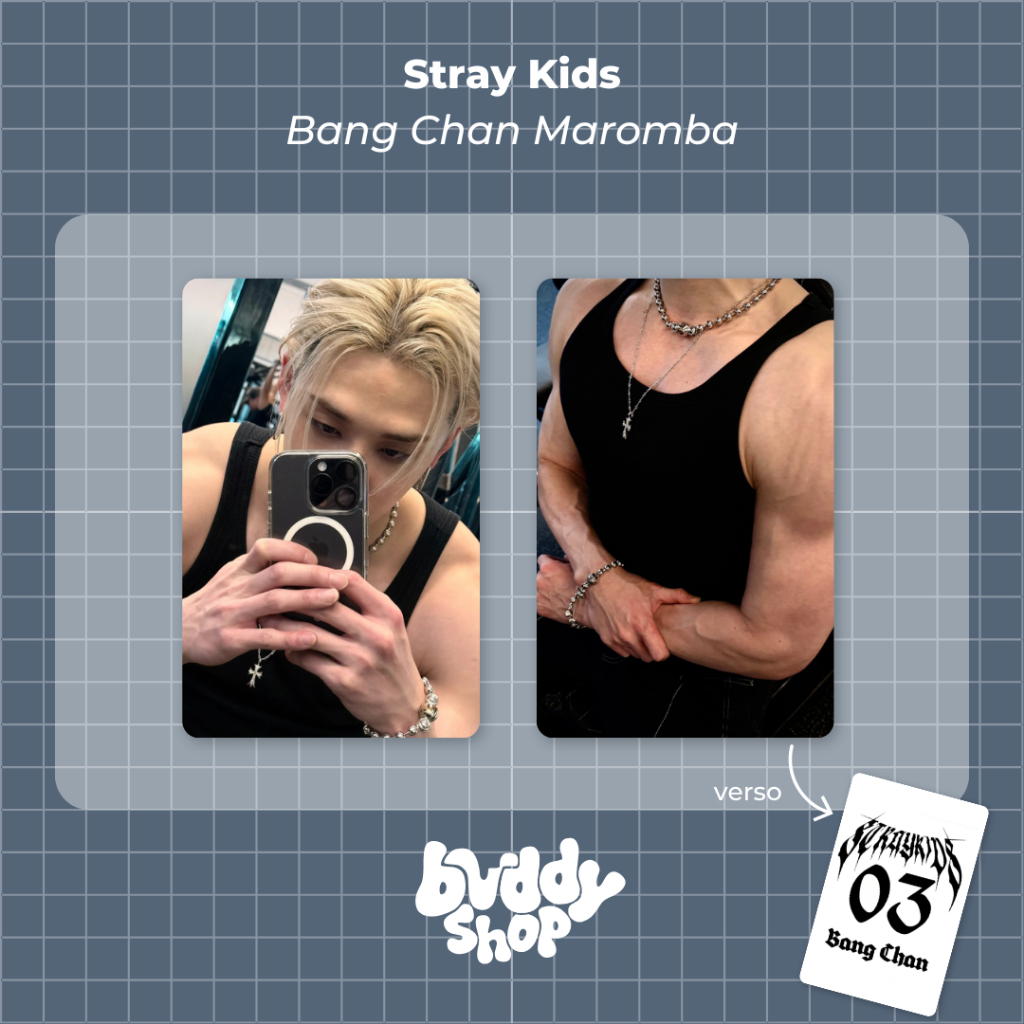 Photocards Stray Kids Bang Chan Maromba | Bvddy Shop | Shopee Brasil