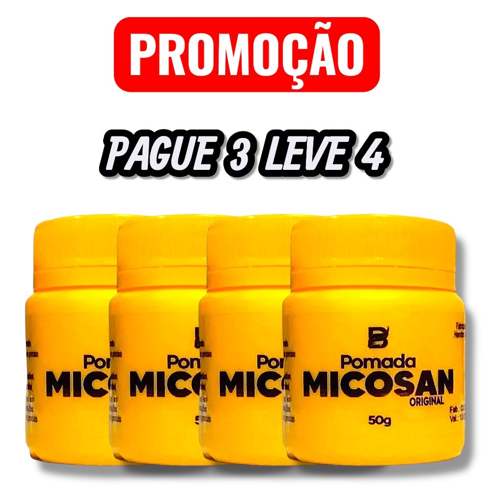 Kit 4 Pomadas Micosan Original - Para Micoses e Clareador de Manchas ...