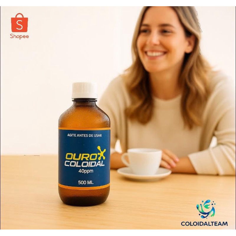 OURO COLOIDAL 40ppm / 20ppm 500ML | Shopee Brasil