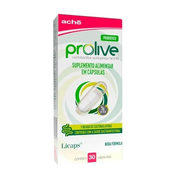 Prolive Suplemento Probiótico 30 Cápsulas + 12 Cápsulas Grátis | Shopee ...