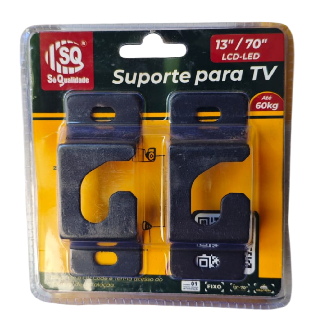 Suporte para TV Universal Fixo 13" a 70" – até 60kg – Ideal para LED, LCD e Smart TV | Shopee Brasil