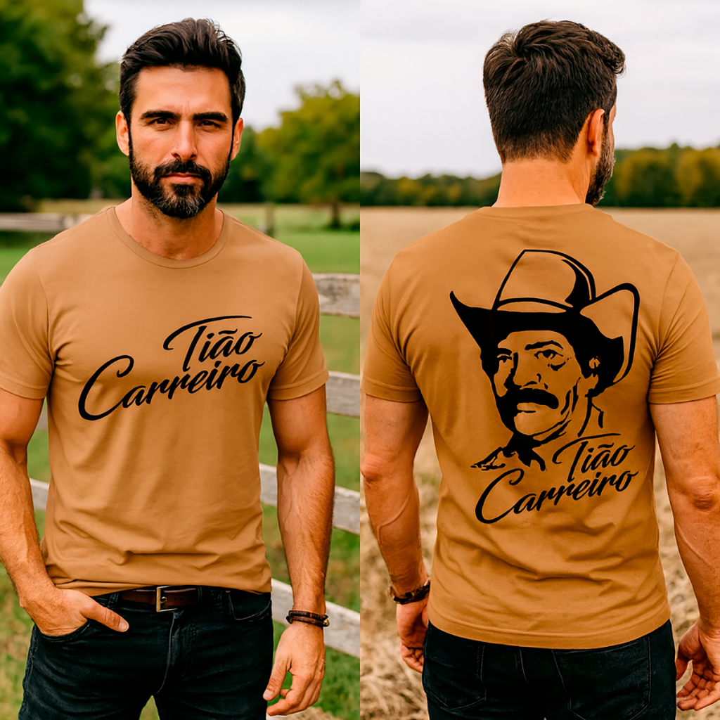 Camiseta Tião Carreiro | Rei da Viola Sertanejo | Estampa Exclusiva ...