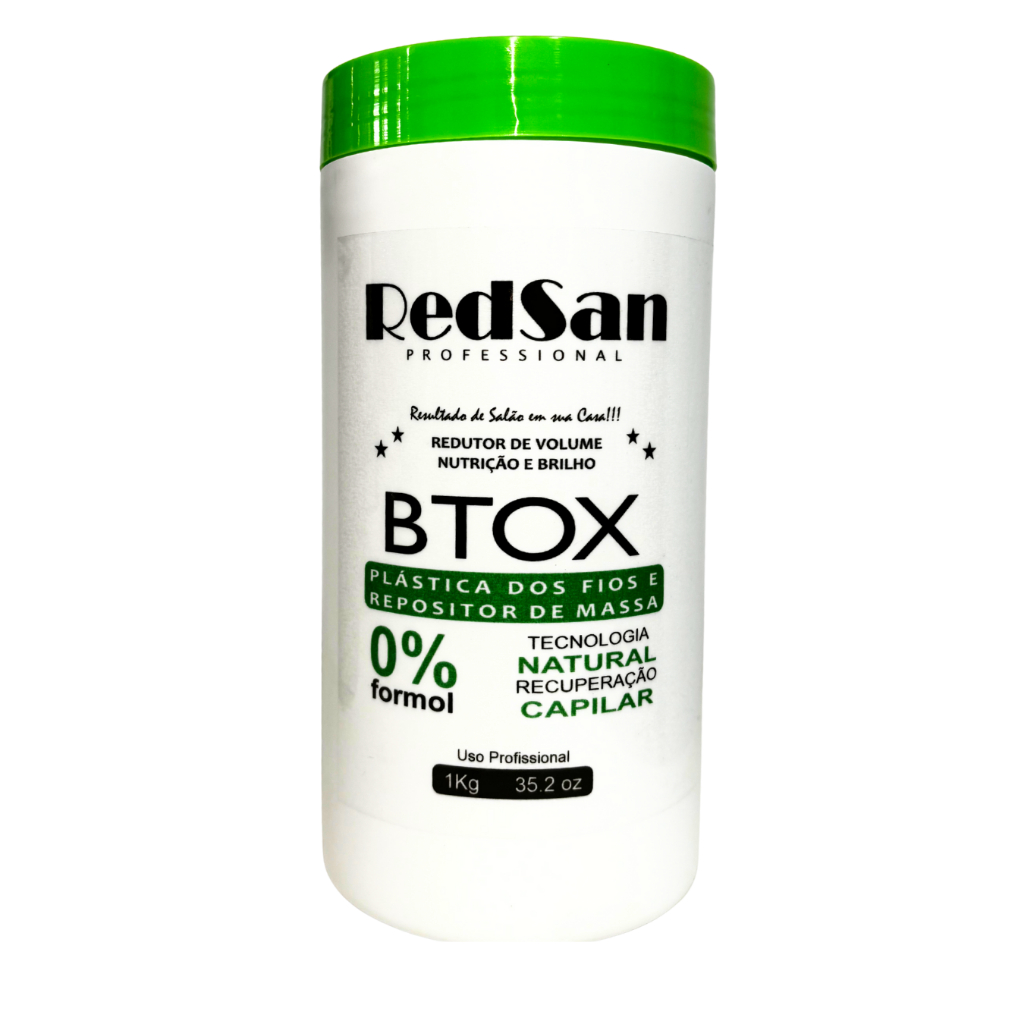 BTOX Capilar Sem Formol - RedSan Professional 1KG | Shopee Brasil