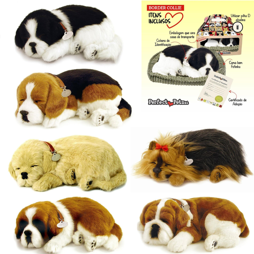 Perfect Petzzz Filhote Cachorro Shih Tzu Sao Bernardo Yorkshire Collie ...