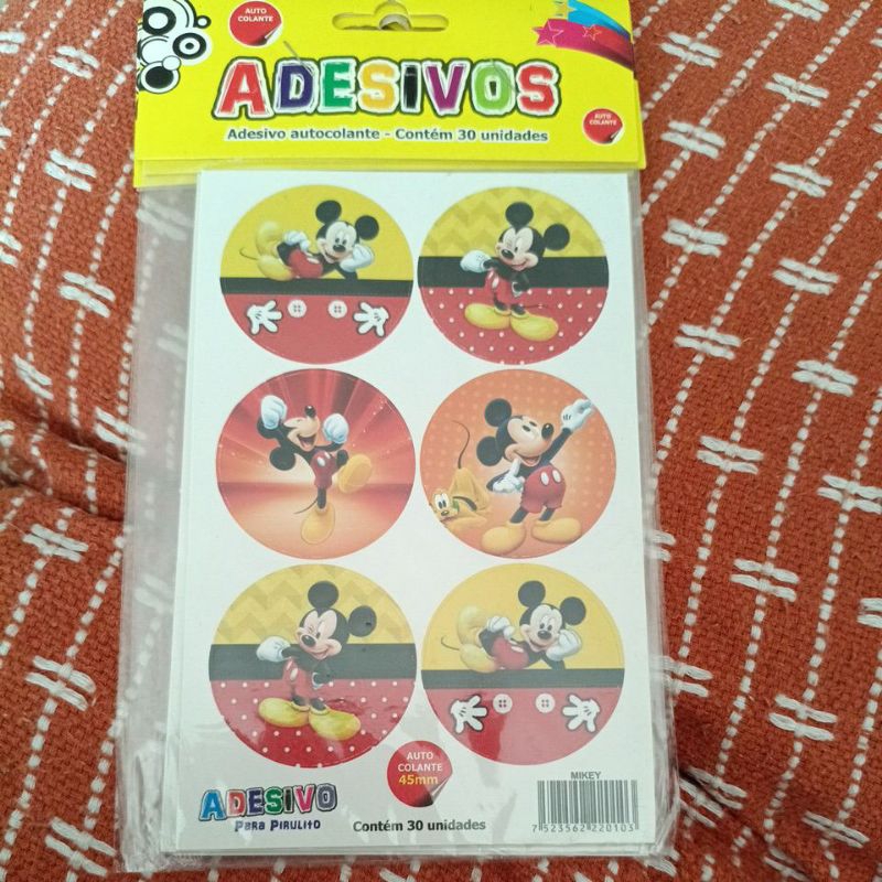 Adesivos Mickey 30 unidades | Shopee Brasil