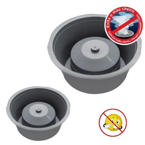 Adaptador Tira Mau Cheiro de Ralo Anti Odor Porta Grelha 10cm 100mm ...