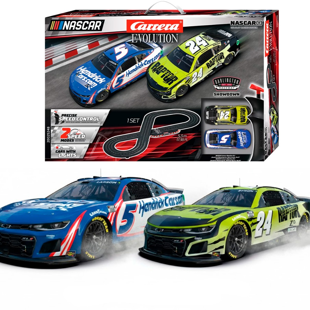 AUTORAMA PISTA ELETRICA CARRERA NASCAR DARLINGTON SHOWDOWN 5,3 METROS 1 ...