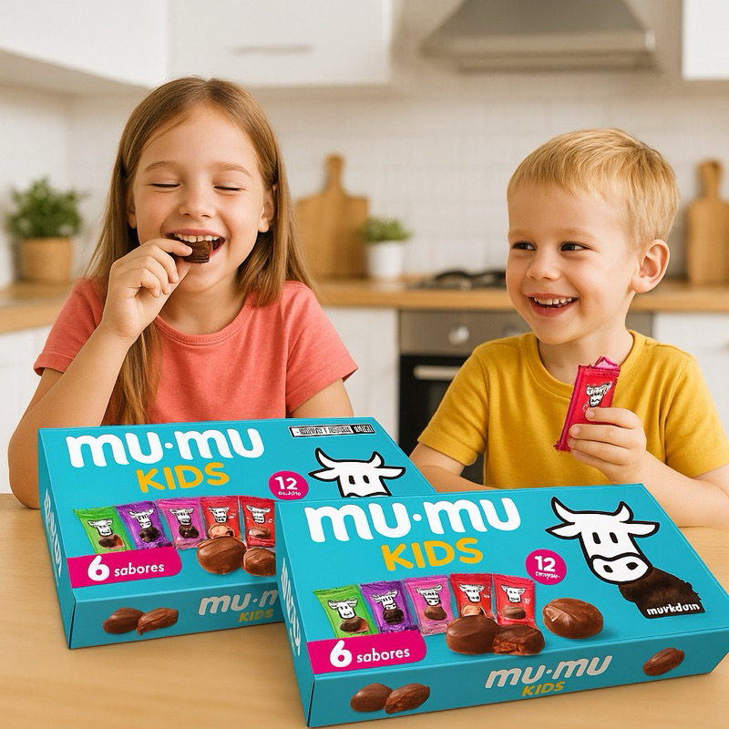 KIT 02 CAIXAS DE BOMBOM CHOCOLATE MU MU KIDS 187,2g CADA CAIXA | Shopee ...