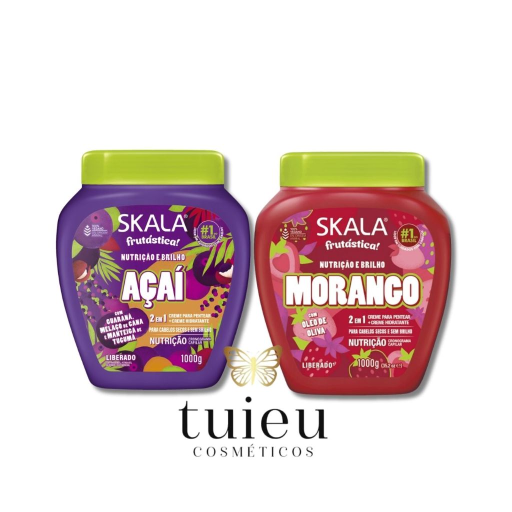 Kit 2 Creme Skala Açai e Morango | Shopee Brasil