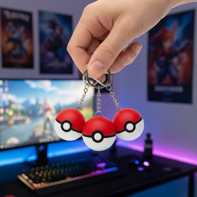 Chaveiro Bola Pokémon Pokebola Colecionável Anime Desenho Pikachu ...
