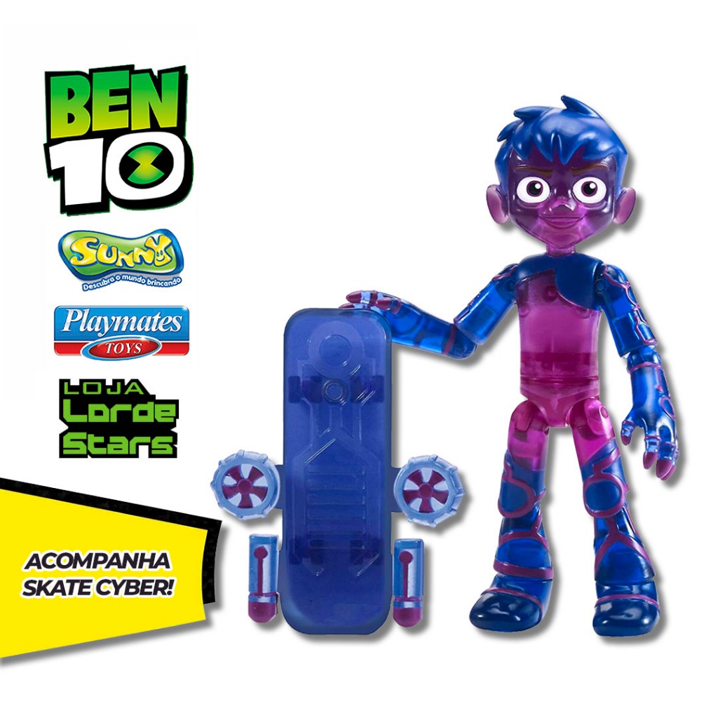 Boneco Ben Glitch Ben 10 (Reboot) - Original Playmates/Sunny | Shopee ...