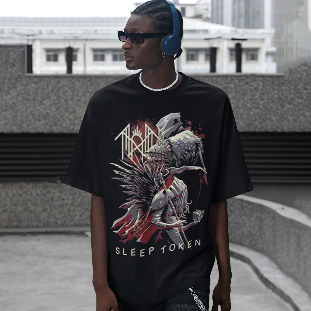 Camiseta Basica OVERSIZED e Regata Sleep Token Take Me Eden Rock Logo ...