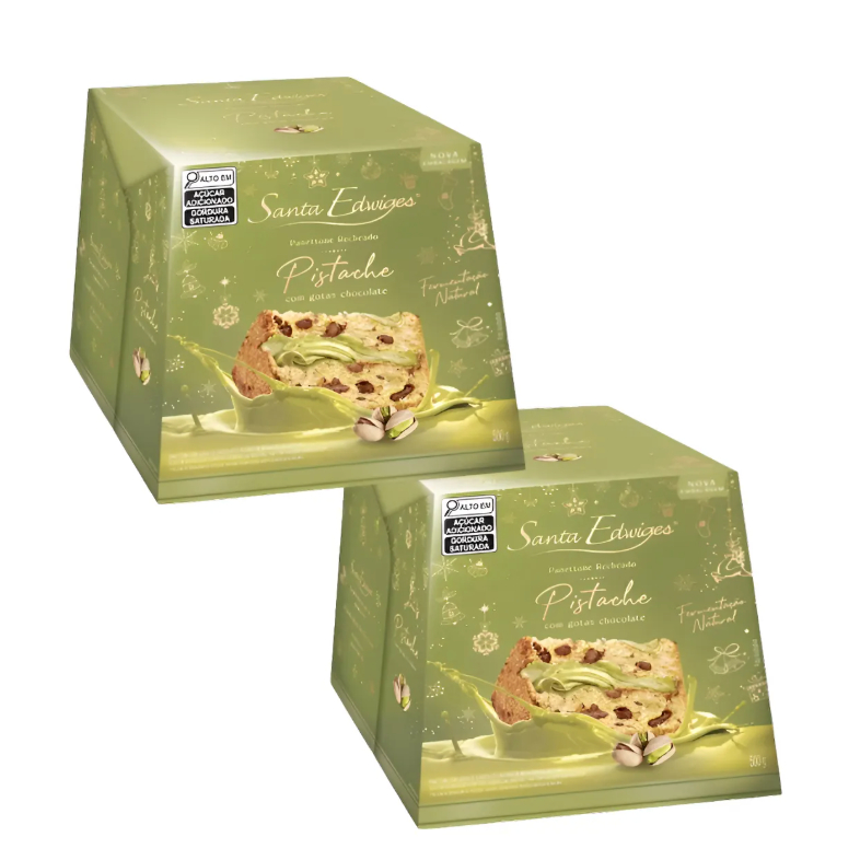 Kit 2 Panetone Chocotone Santa Edwiges Recheado Trufado 500g | Shopee ...