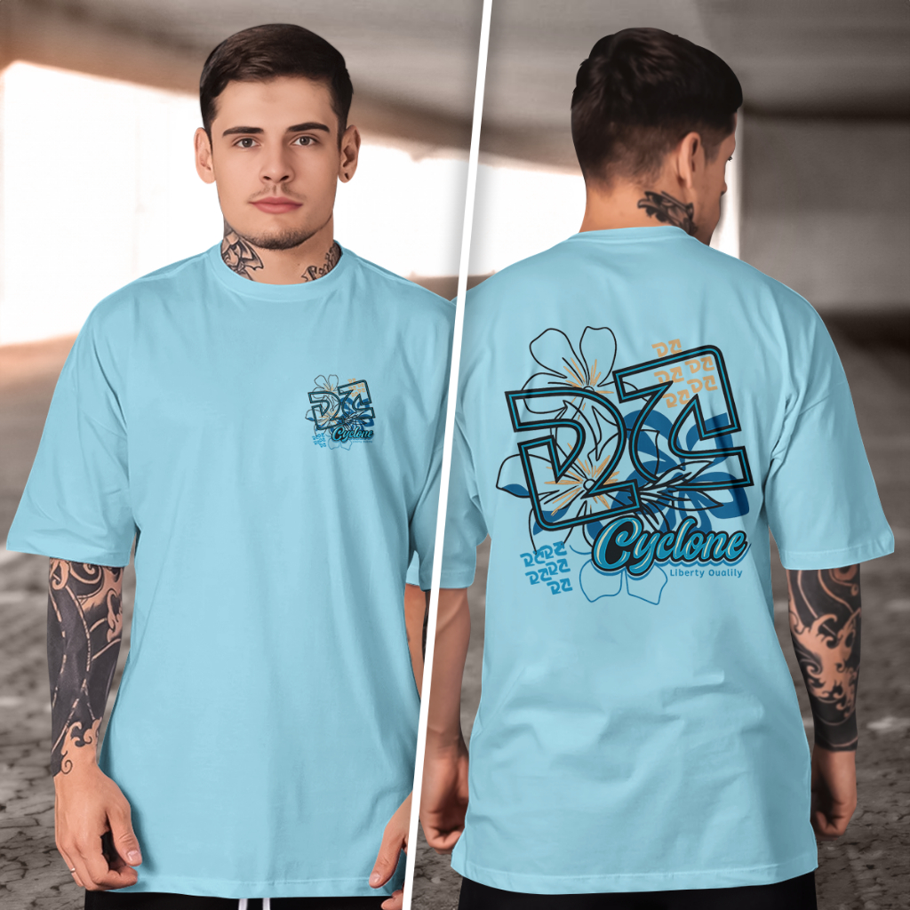 Camisetas CYCLONE LIBERTY AZUL gola redonda malha 100% algodão rnt ...