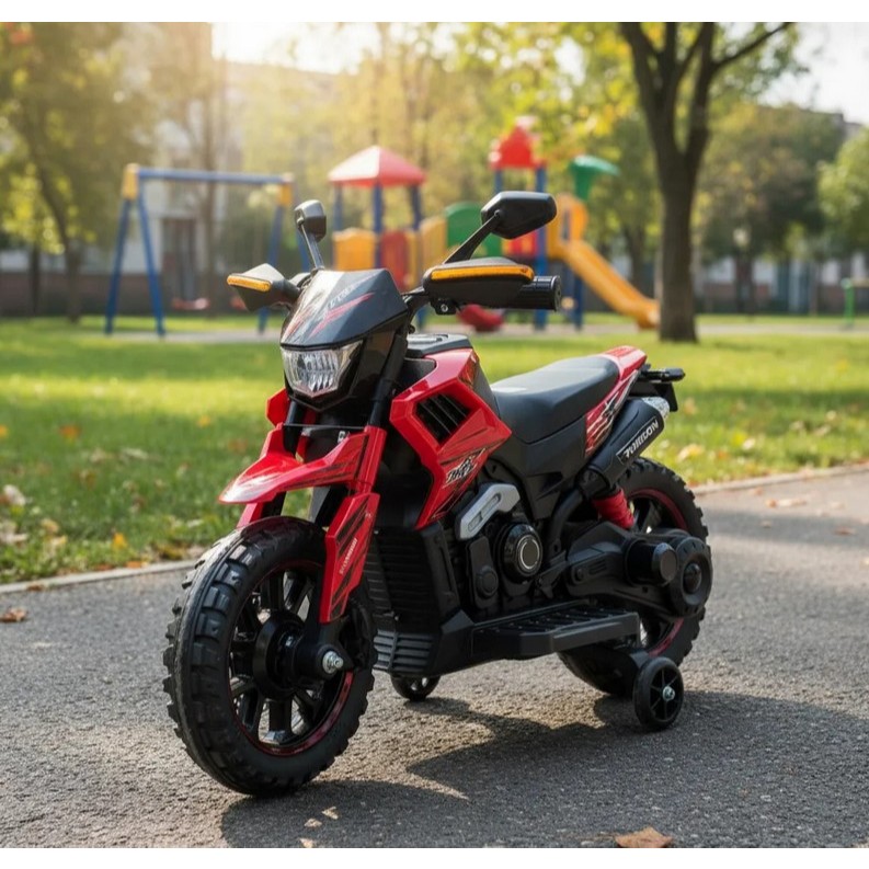 Moto Elétrica Infantil Turbon Com Rodinhas Vermelho Zippy Toys ...