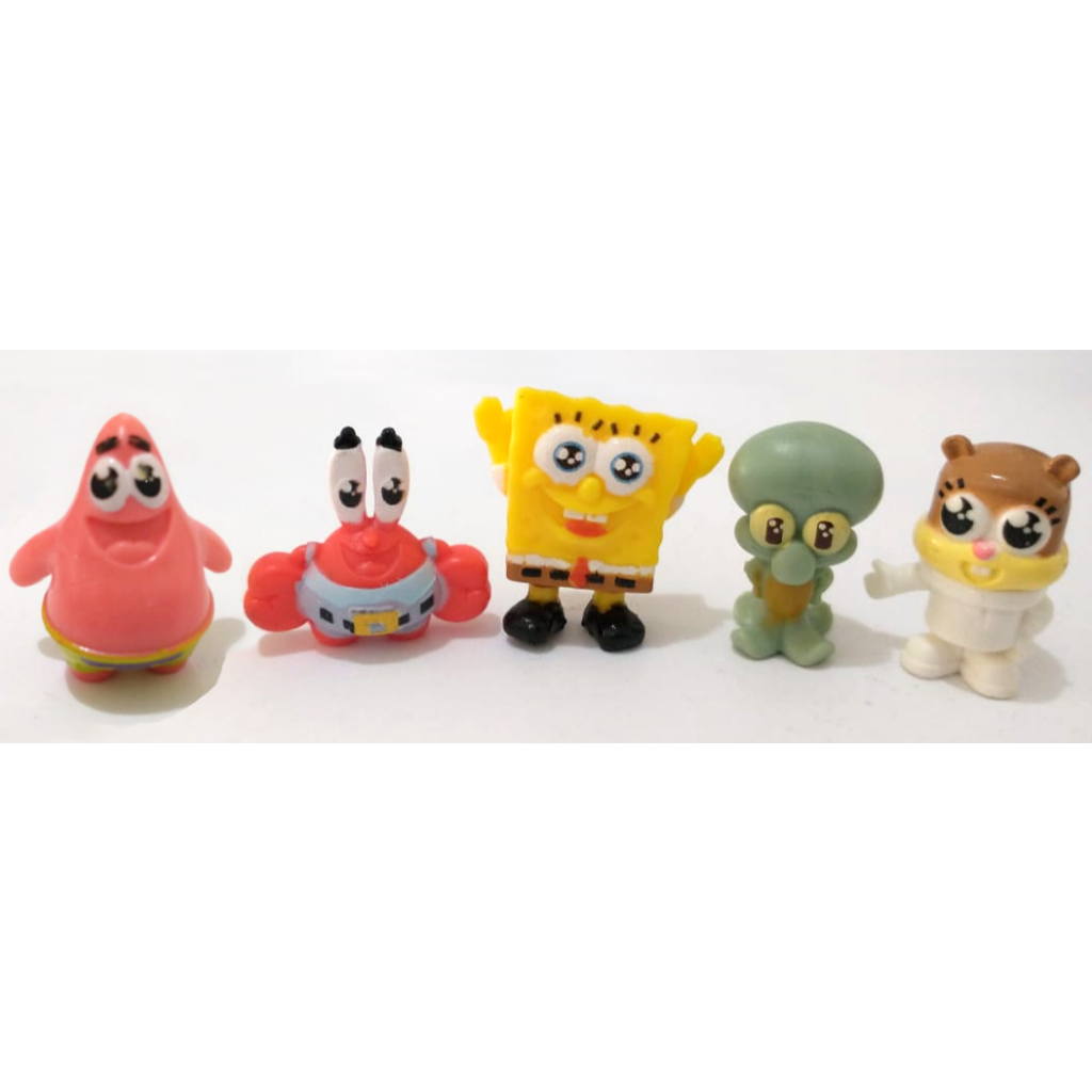 Bob Esponja Batavinho Surpresa - Kit 5 Miniaturas Coloridas - Patrick ...