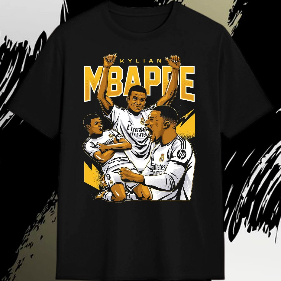 Camiseta Camisa Blusa Jogador Kylian Mbappe Real Lançamento 100% ...