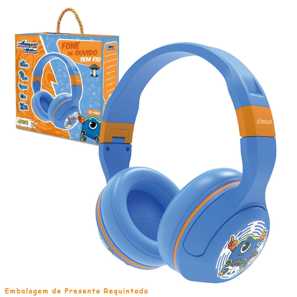 Xtrad Headphone Fone de ouvido bluetooth sem fio infantil Desenho ...