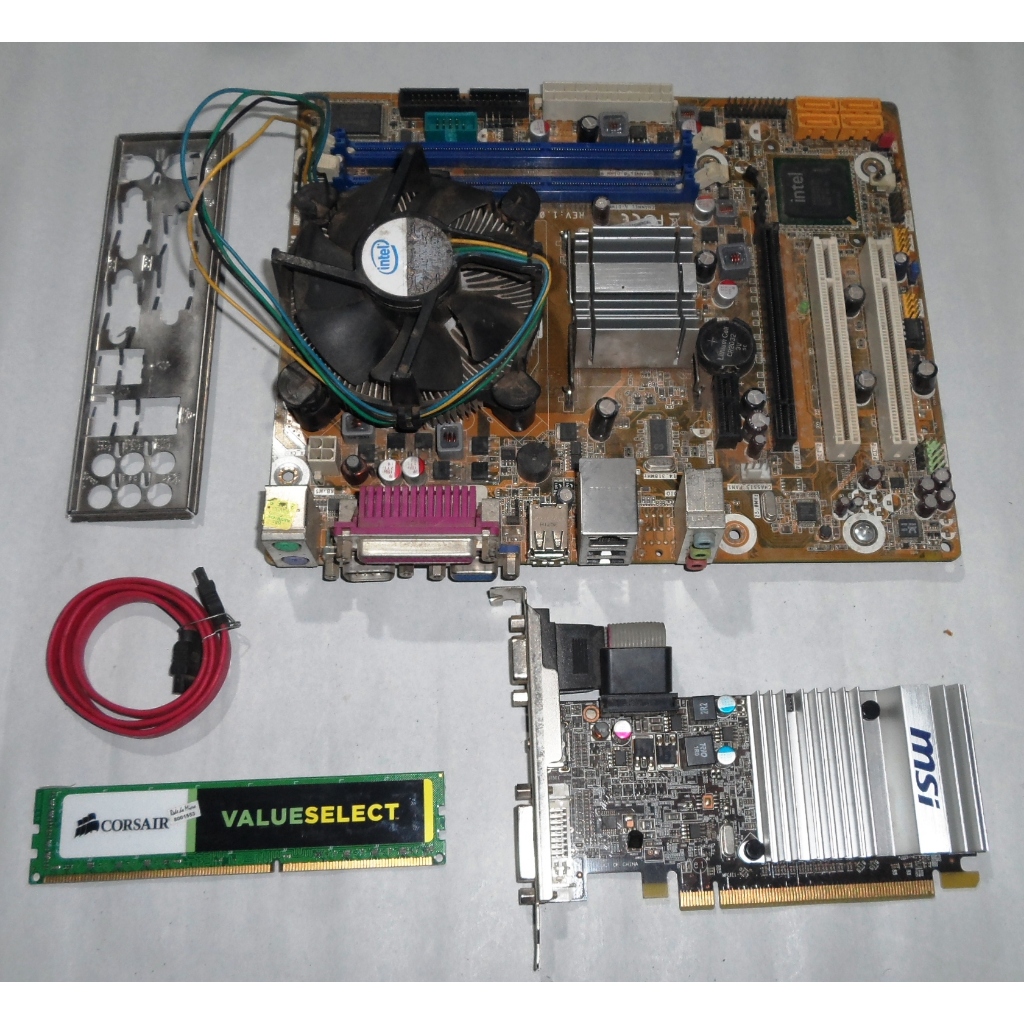 Placa Mãe Pegatron iPM41-03 + Processador + memoria + Cabo Sata ...