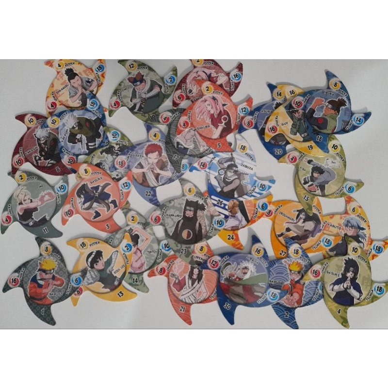 Tazos Elma Chips Originais - Shuriken Naruto (Unidade) | Shopee Brasil