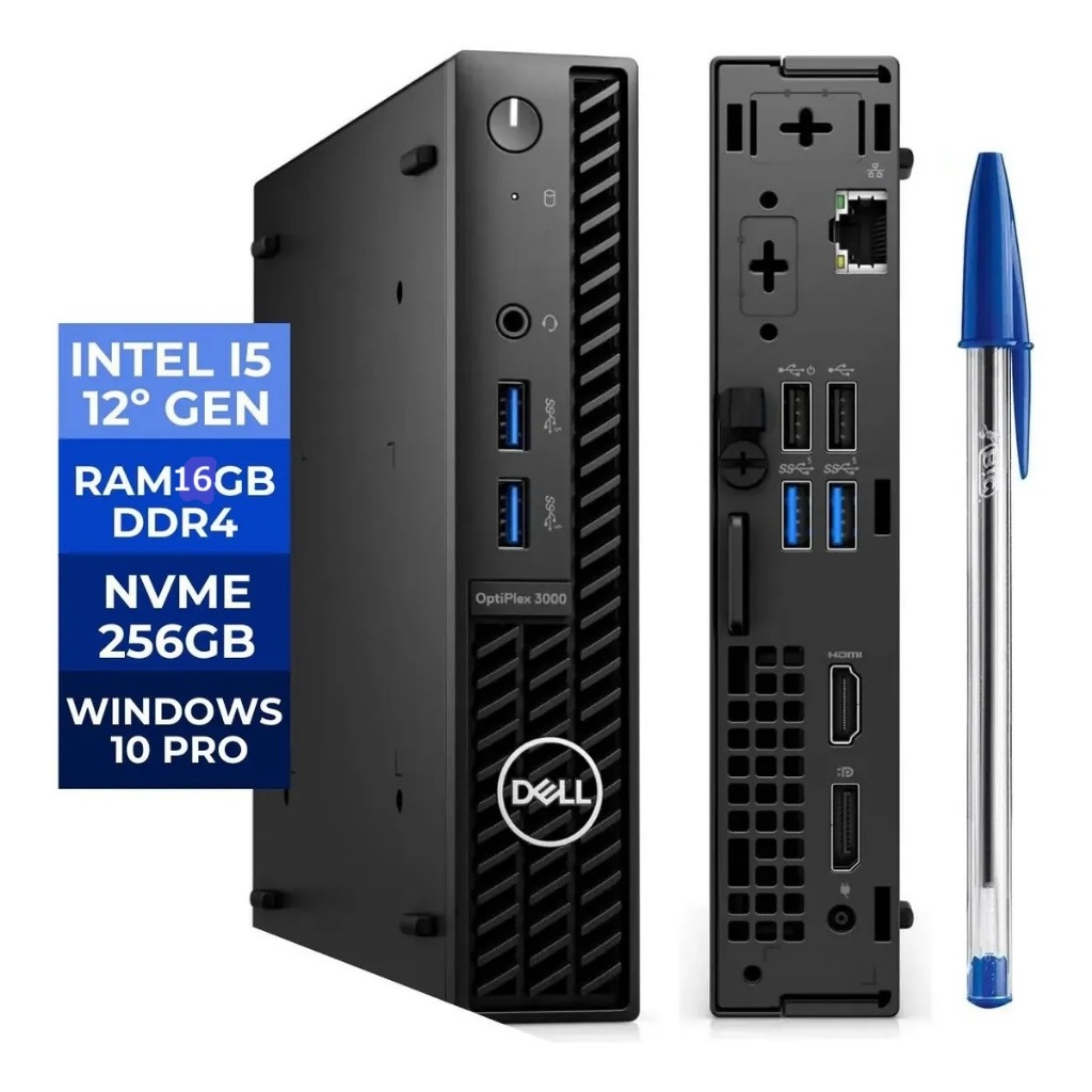 Mini Cpu Dell Optiplex 3000 Core I5 12th 16gb 256gb Nvme ( seminovo ...