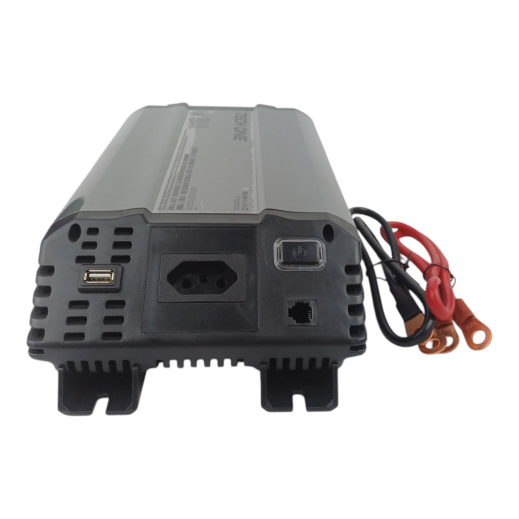 Inversor De Voltagem Tech One 2000W 12V Para 110V Onda Modificada Motor ...